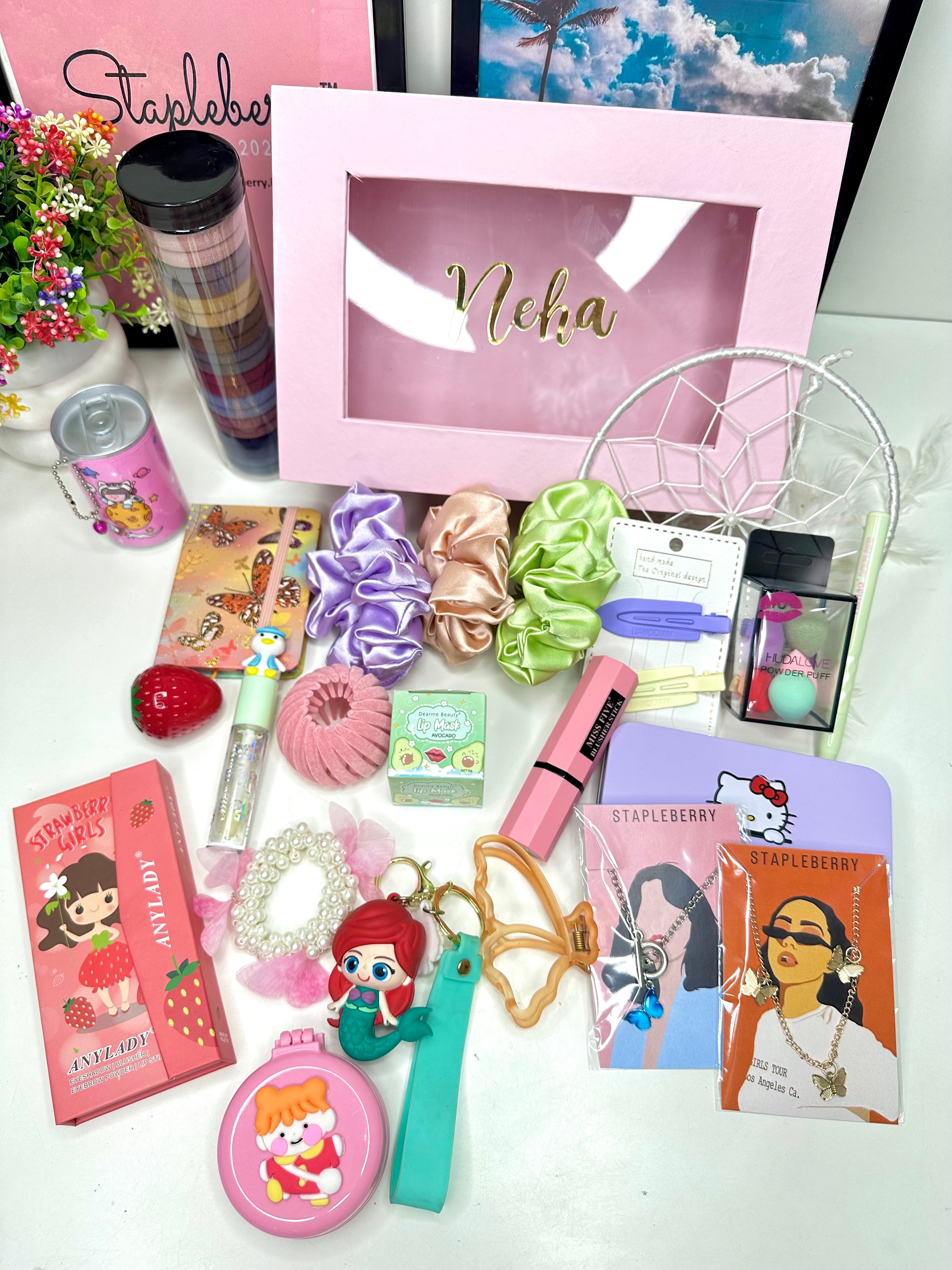 Customised Girl’s Essential Box | Girls kit | Cute accessories box ...