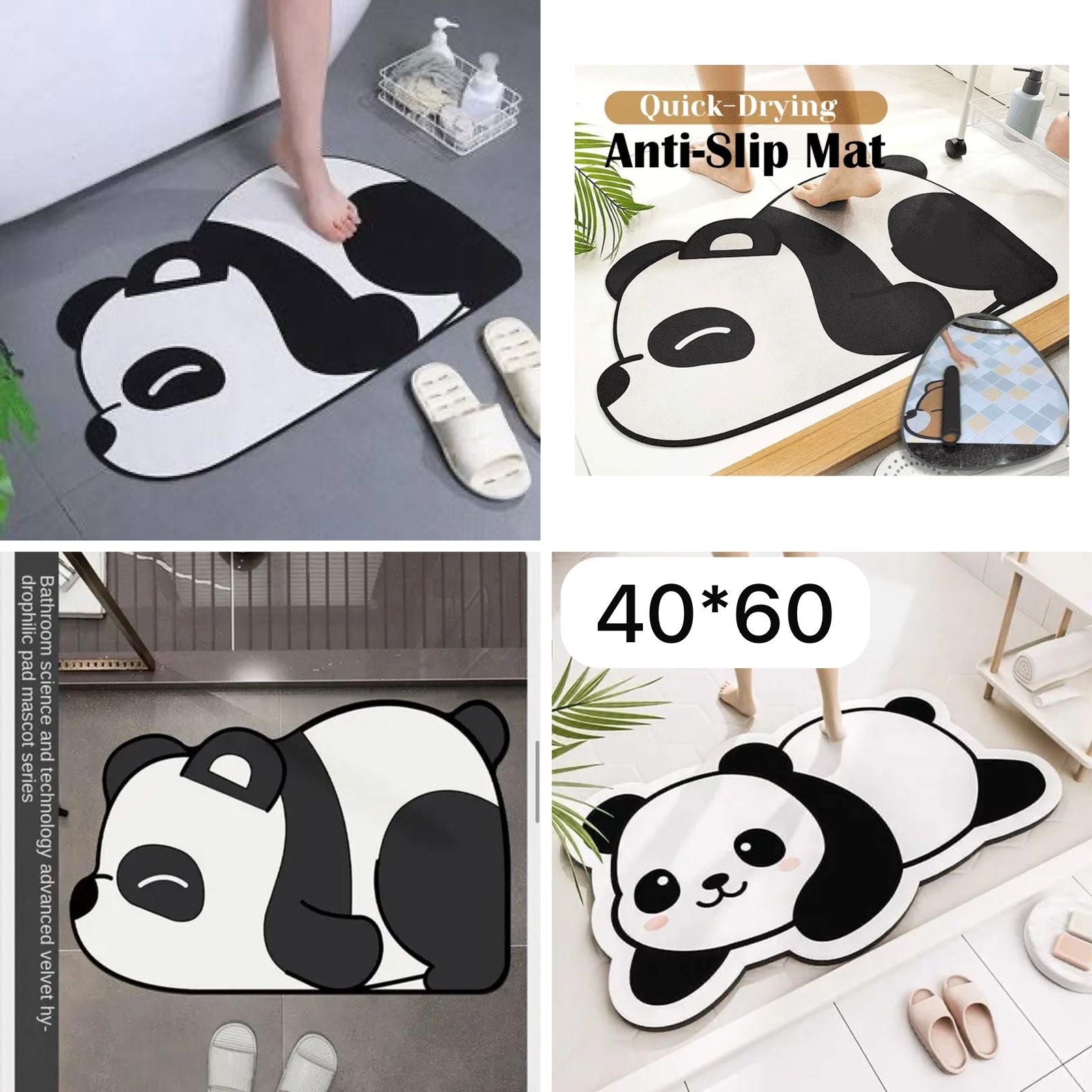 Panda Mat | Anti Slip Panda Mat (1pc) – Stapleberry