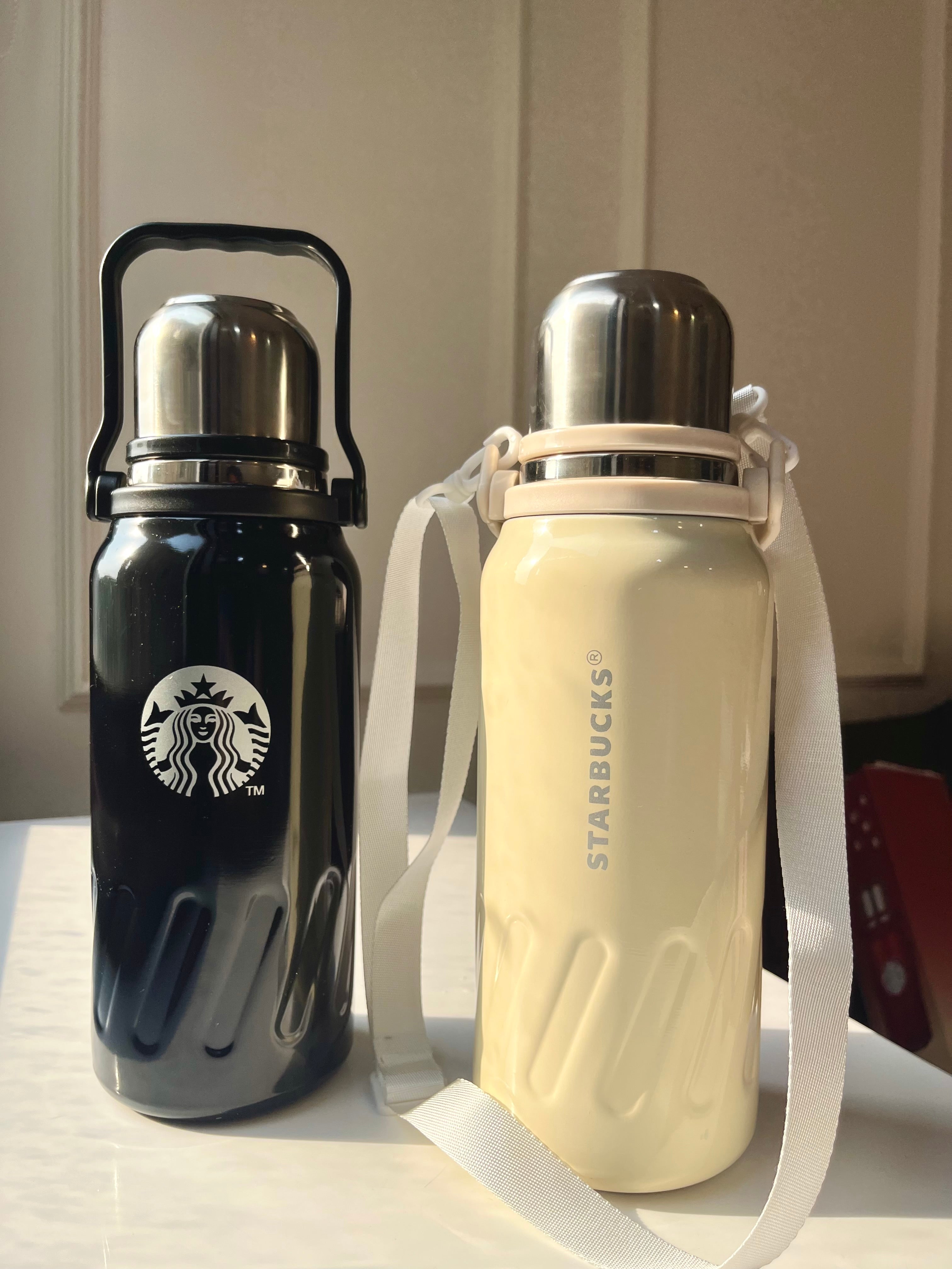 Starbucks Flask Bottle | Big Flask Bottle with handle and strap ...