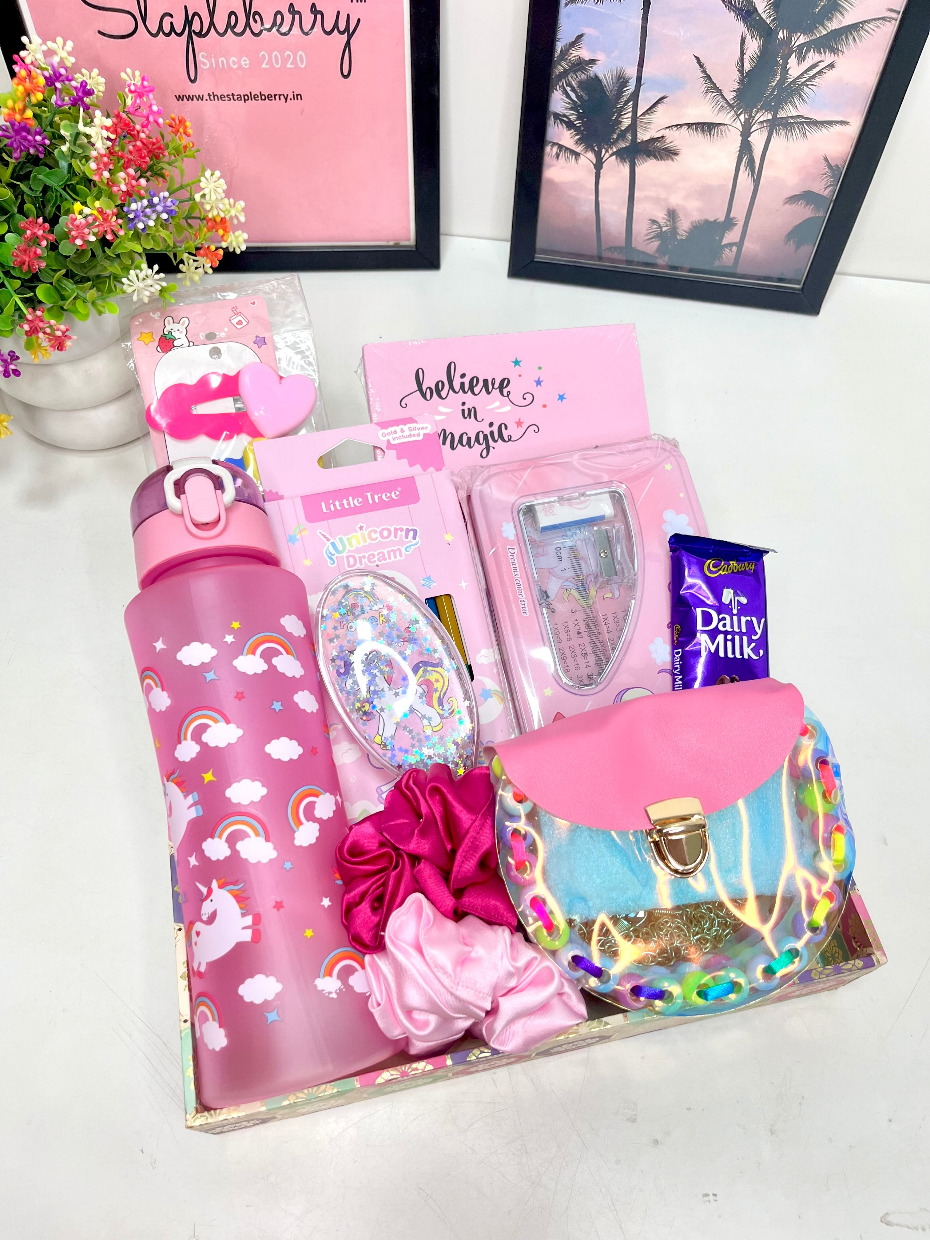 Goodies Mini Hamper Basket | Unicorn Hamper Basket | Cute Hamper ...