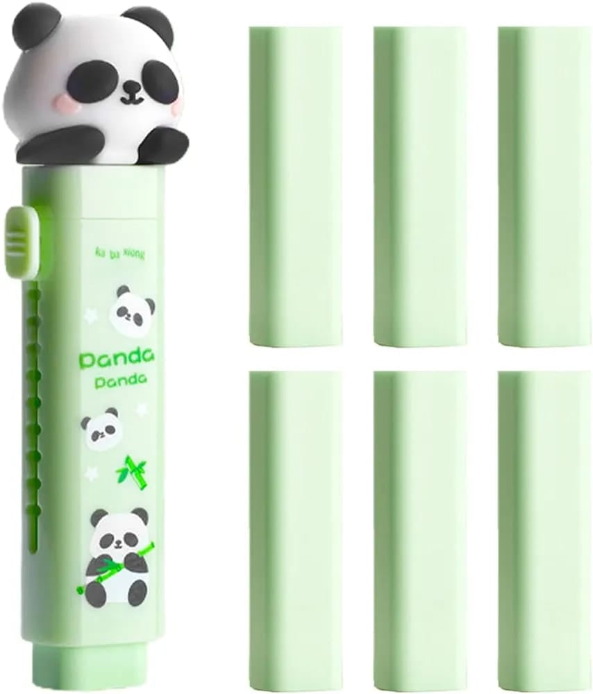 Panda Eraser | Push pull panda eraser (1pc) – Stapleberry