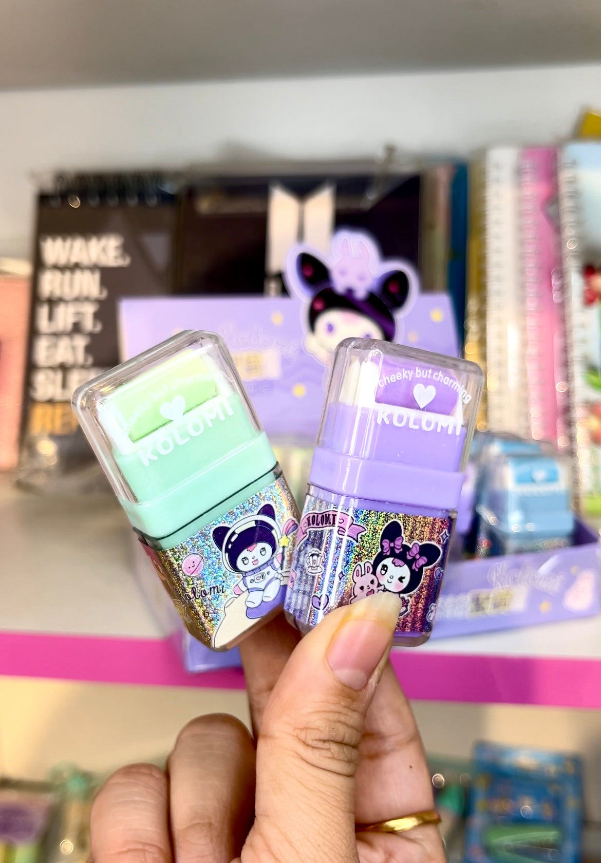 Kuromi Rolling Eraser | Cute Rolling Eraser (1pc) – Stapleberry