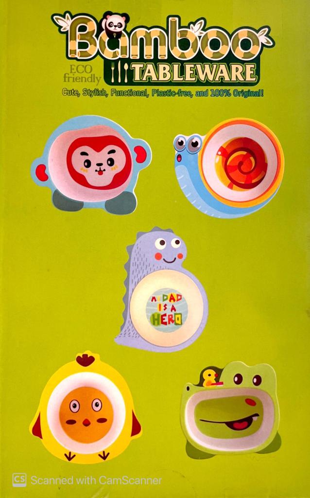 Bamboo Tableware | Bamboo Bowl | Quirky Bowl | Cute bamboo bowl (1pc ...